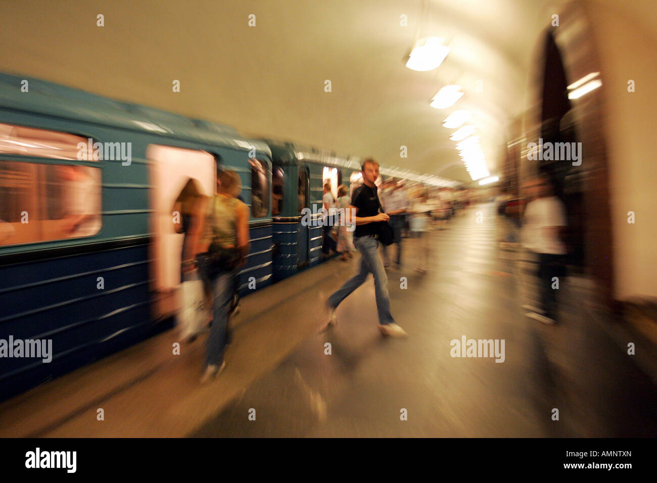 People on metro hi-res stock photography and images - Alamy