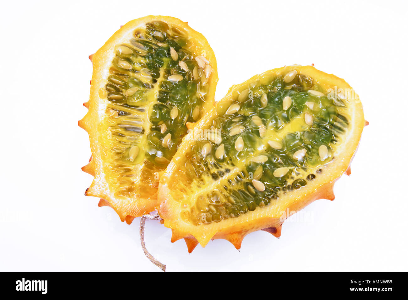 kiwano, cut-out, white background Stock Photo - Alamy