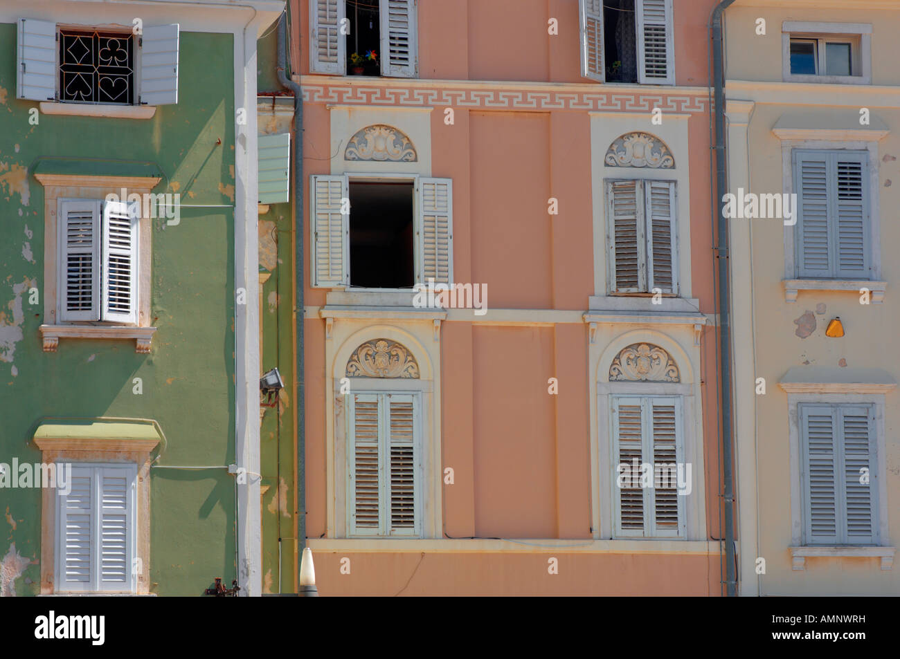Venetian windows in traditional style hi-res stock photography and ...