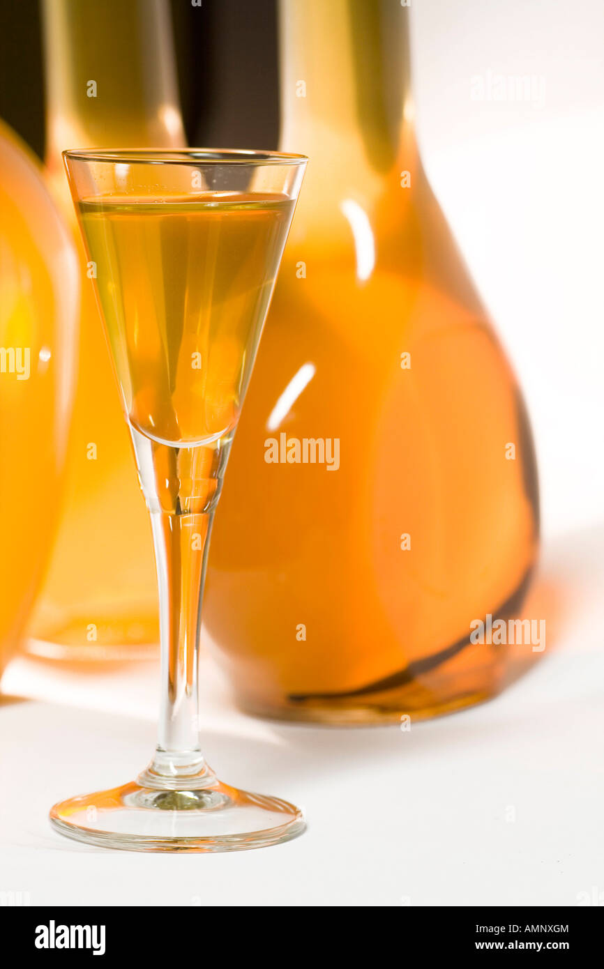 sallow thorn liqueur Stock Photo - Alamy