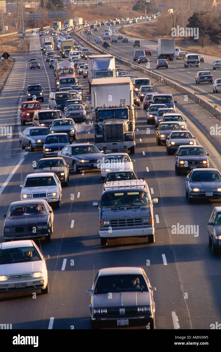 Traffic on Highway #401, Toronto, Ontario, Canada Stock Photo - Alamy