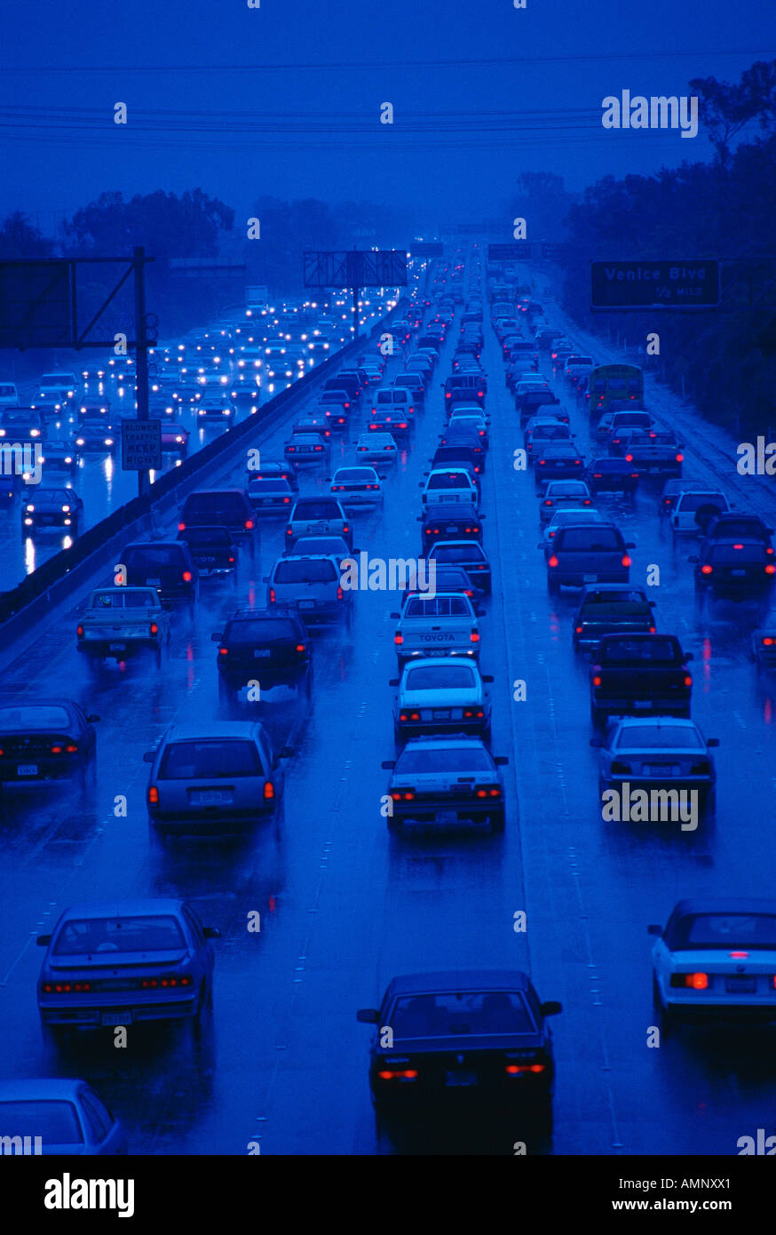 Traffic Jam on Highway, Los Angeles, California, USA Stock Photo - Alamy