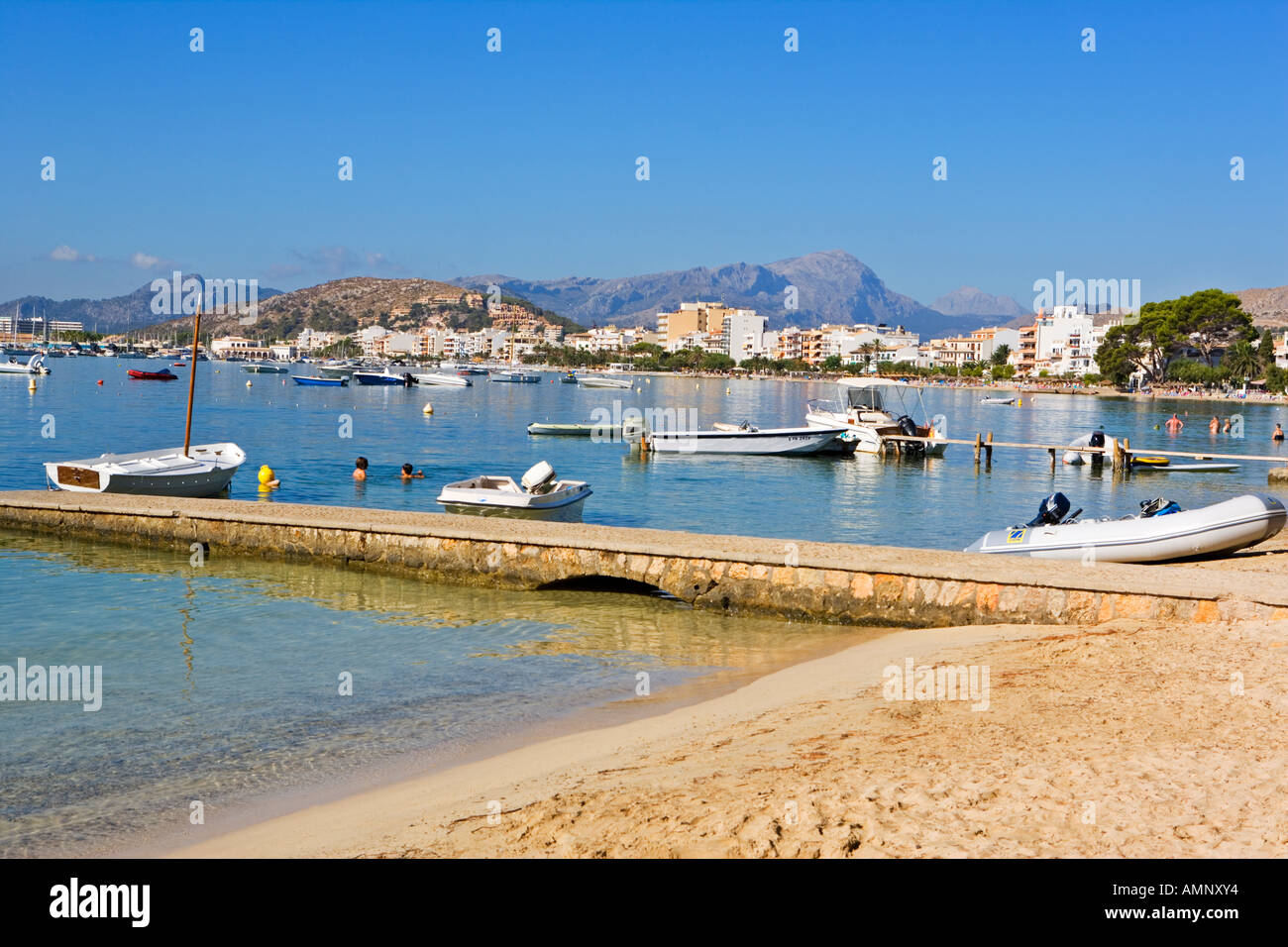 PUERTO POLLENSA MAJORCA Stock Photo - Alamy