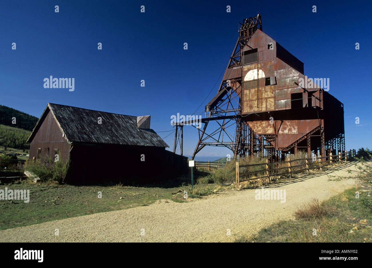 historic gold mine Rocky Mountains Stock Photo - Alamy
