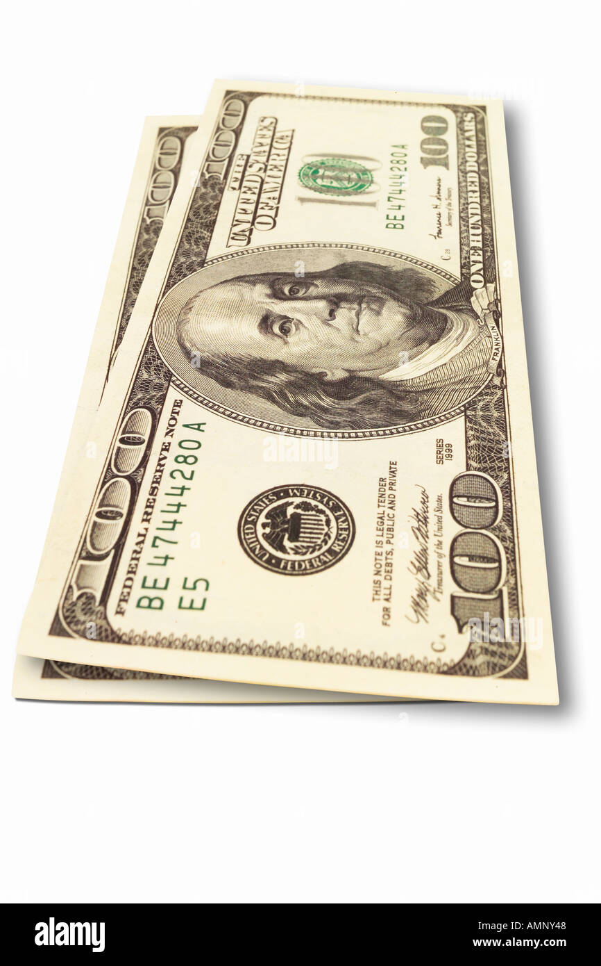 One hundred Dollars notes Stock Photo - Alamy