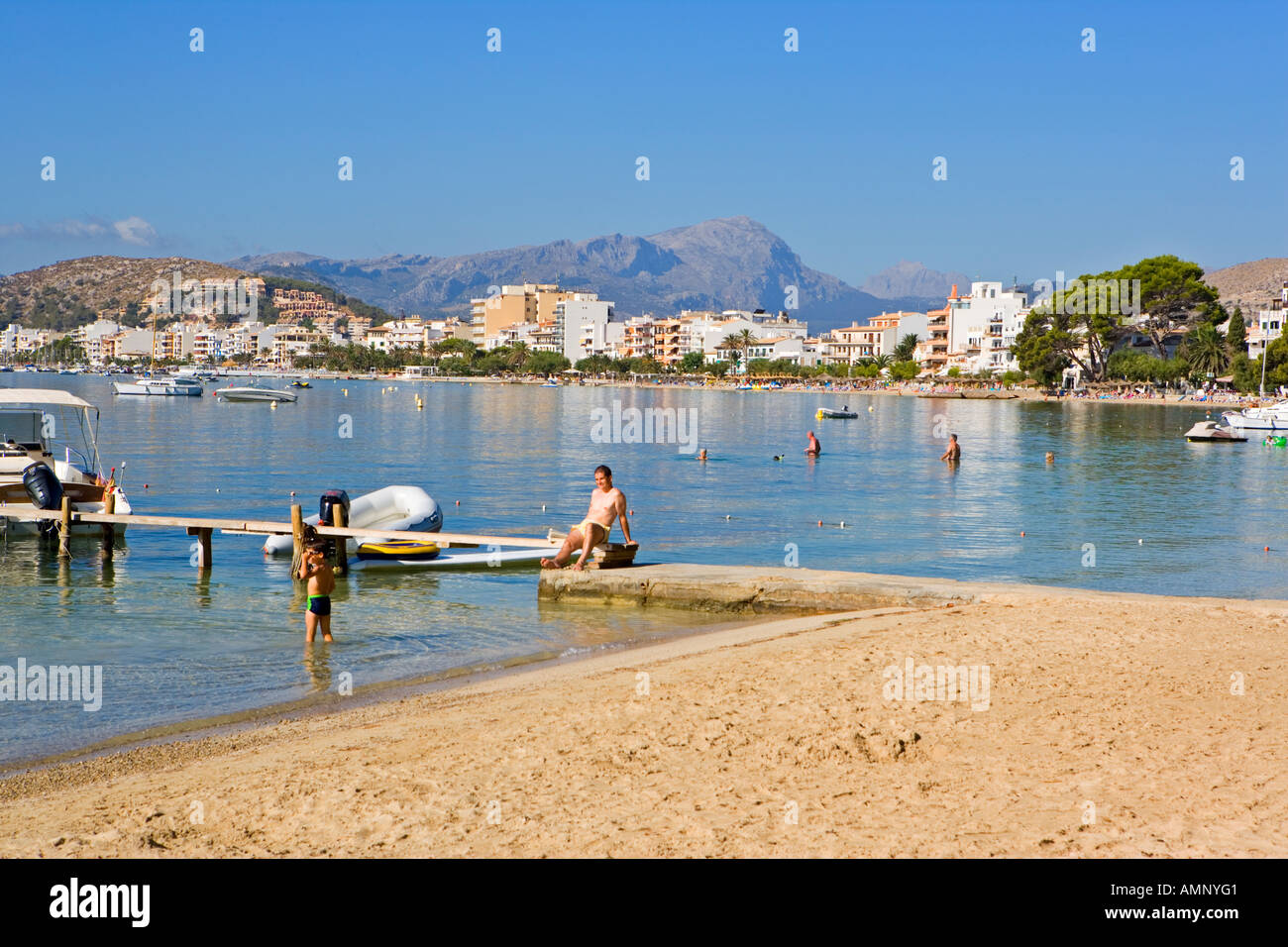 PUERTO POLLENSA MAJORCA Stock Photo - Alamy