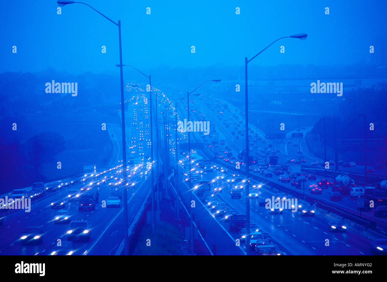 Traffic on Highway 401, Toronto, Ontario, Canada Stock Photo - Alamy