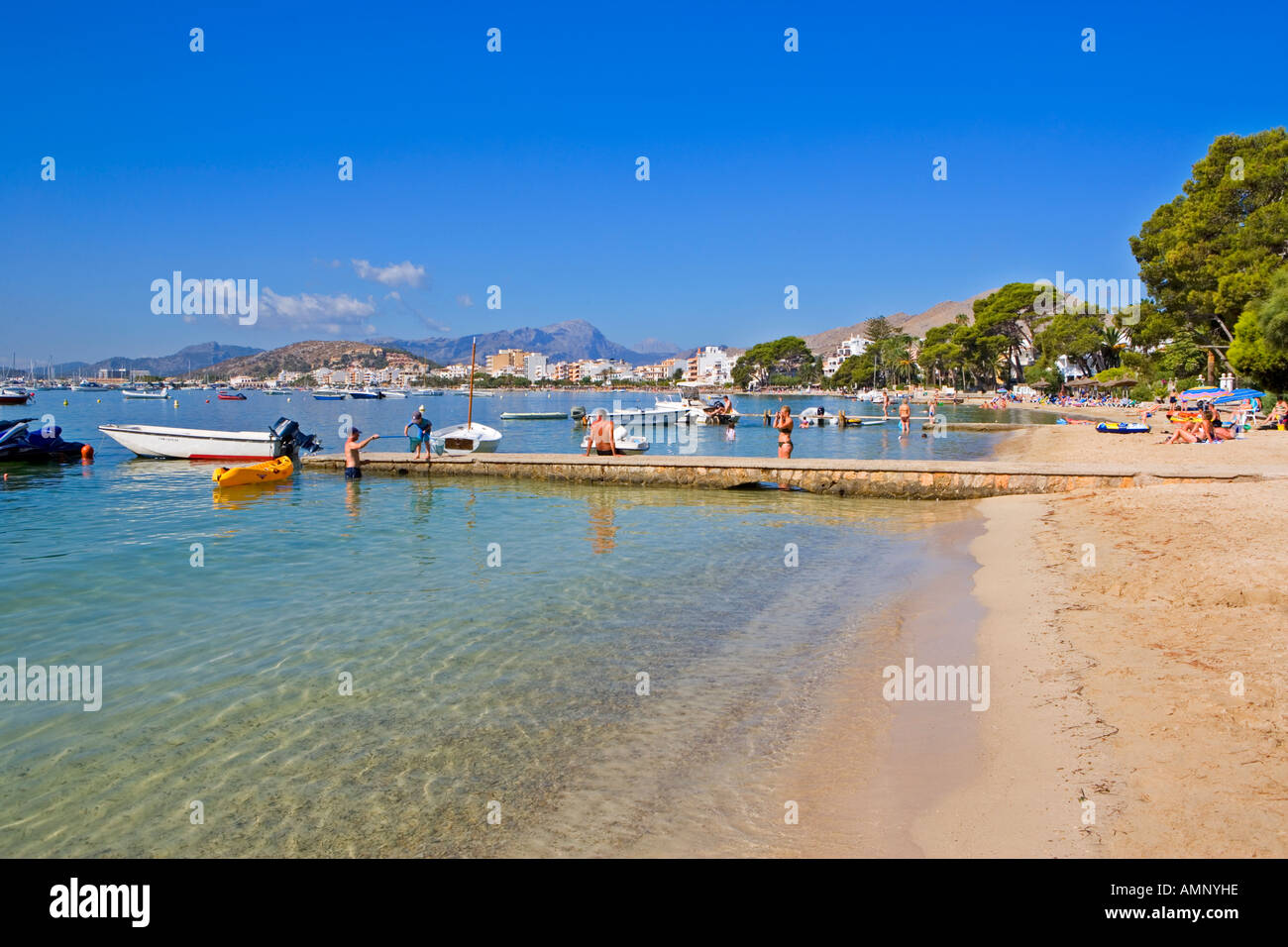 PUERTO POLLENSA MAJORCA Stock Photo - Alamy