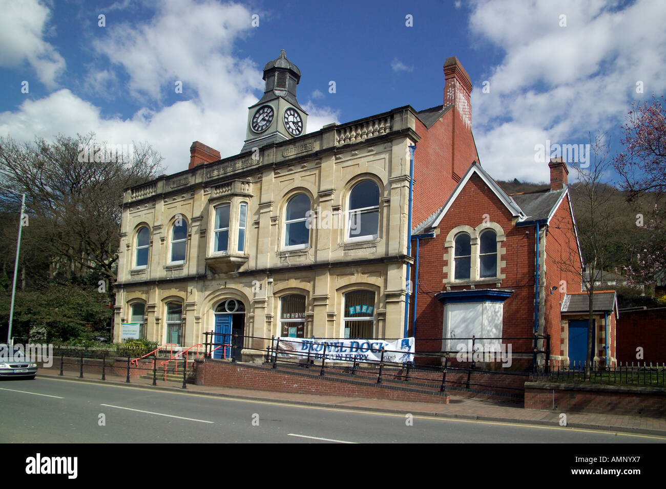 Library Briton Ferry Neath South Wales Stock Photo - Alamy