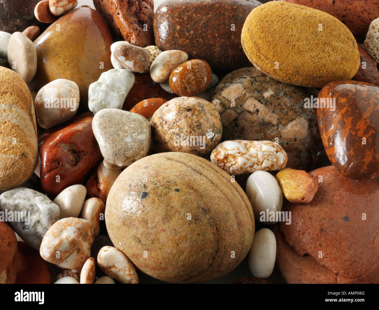Natural selection of different stones. Natural textures for health ...