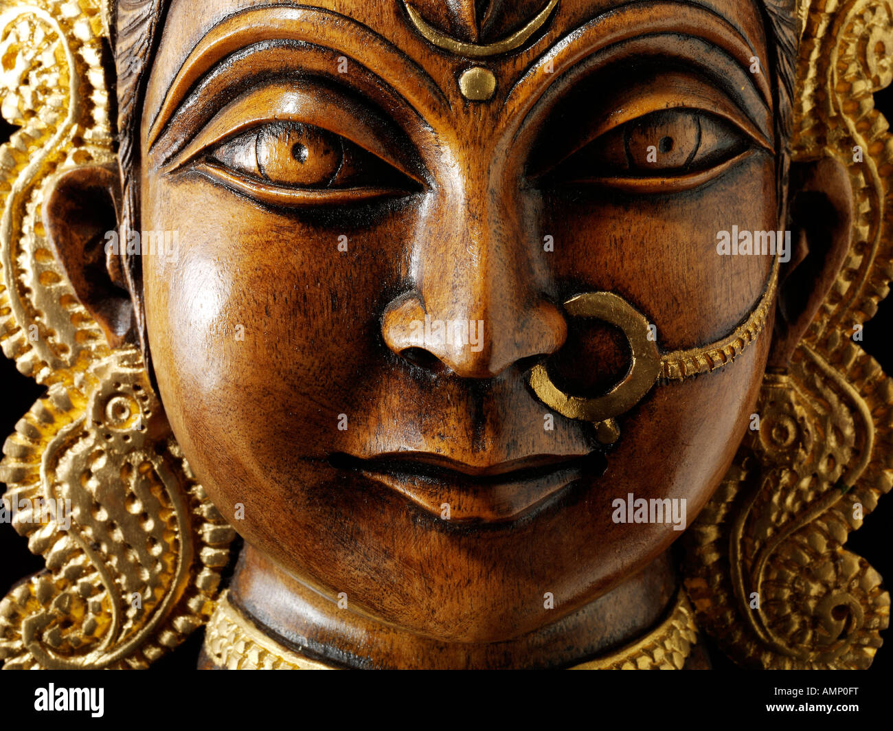 Indian Hindu Mask goddess Stock Photo - Alamy