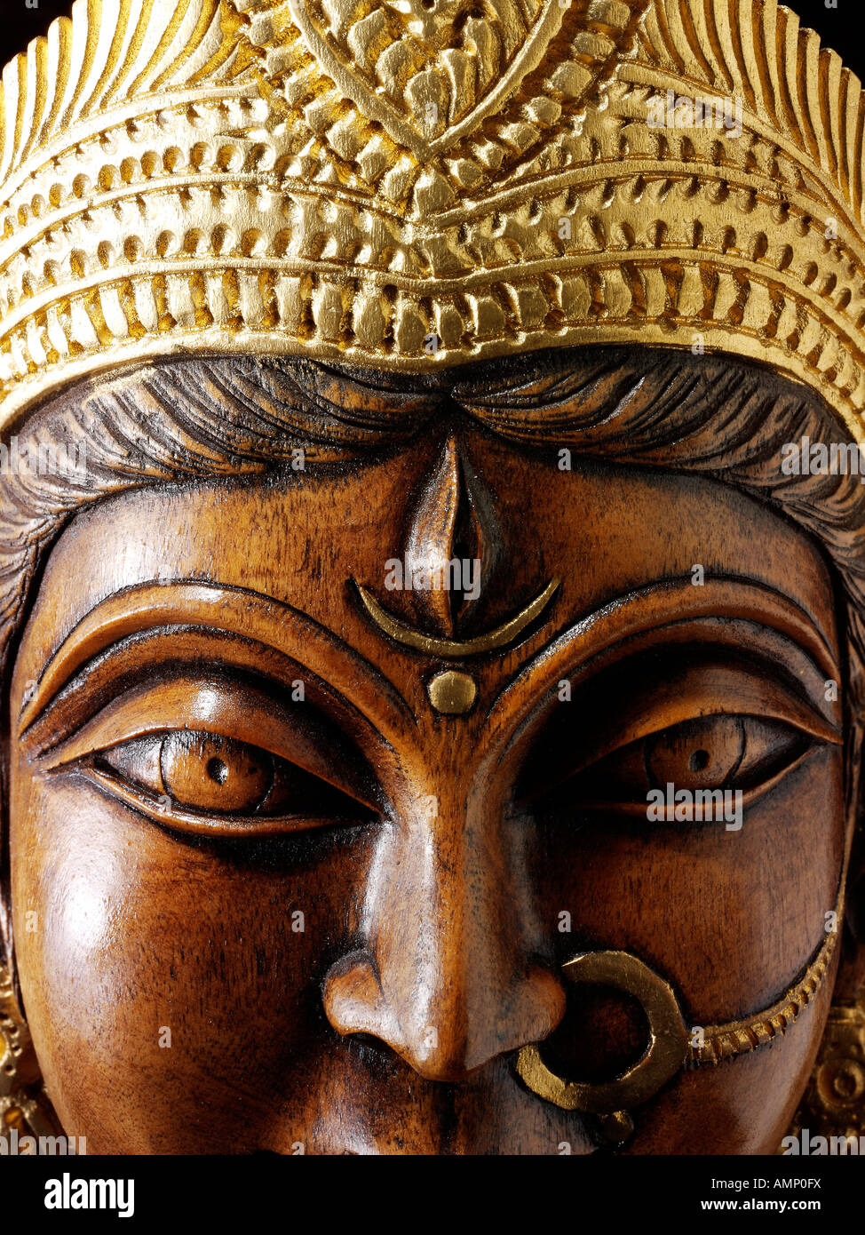 Indian Hindu Mask goddess Stock Photo - Alamy
