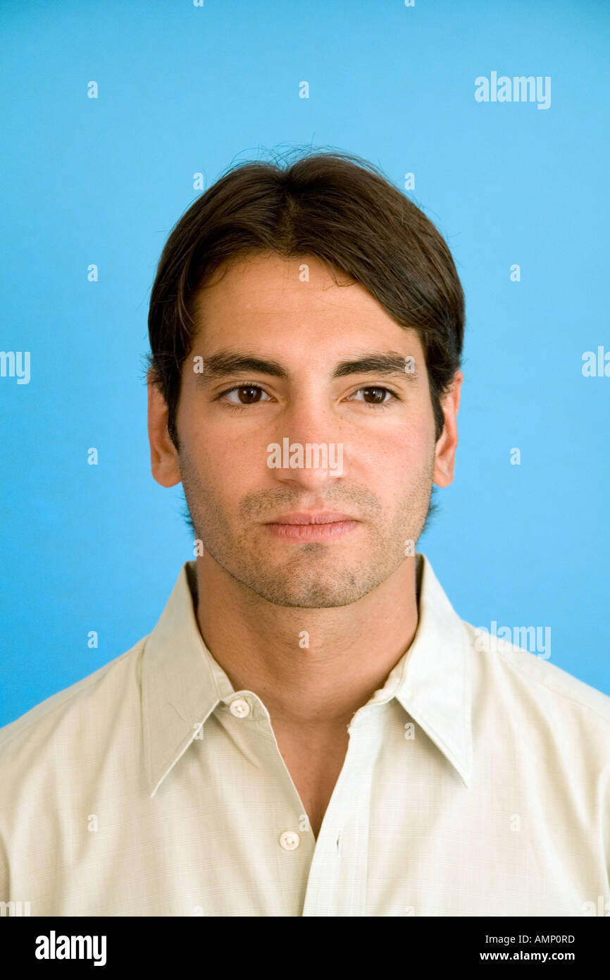 Portrait of young adult man Stock Photo - Alamy