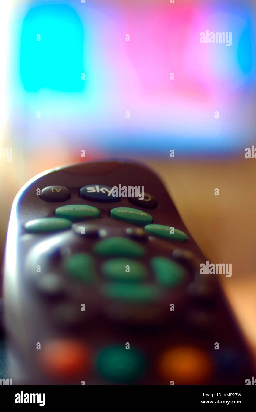 Sky Television Remote Control Stock Photo - Alamy