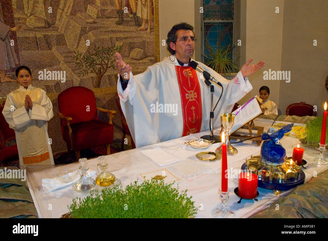 Palestinian Authority Ramallah area Christian village of Taybeh xmas ...