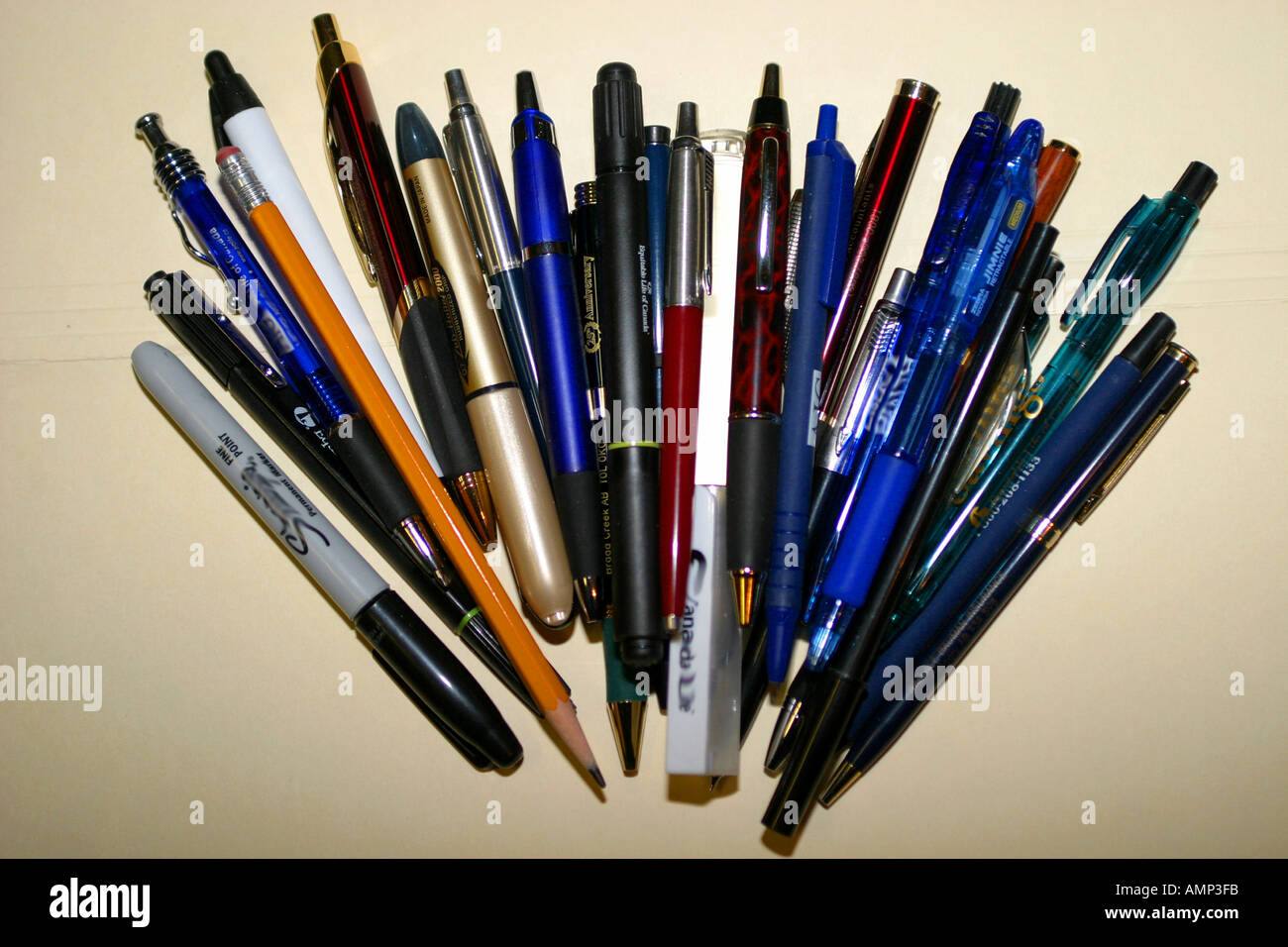 In the office pens and pencils Stock Photo - Alamy