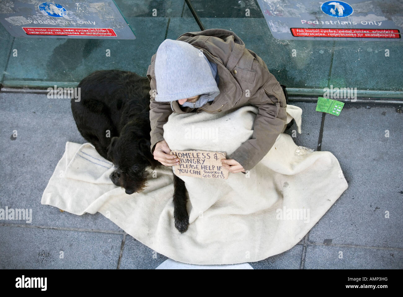 Homeless person London England UK Stock Photo - Alamy