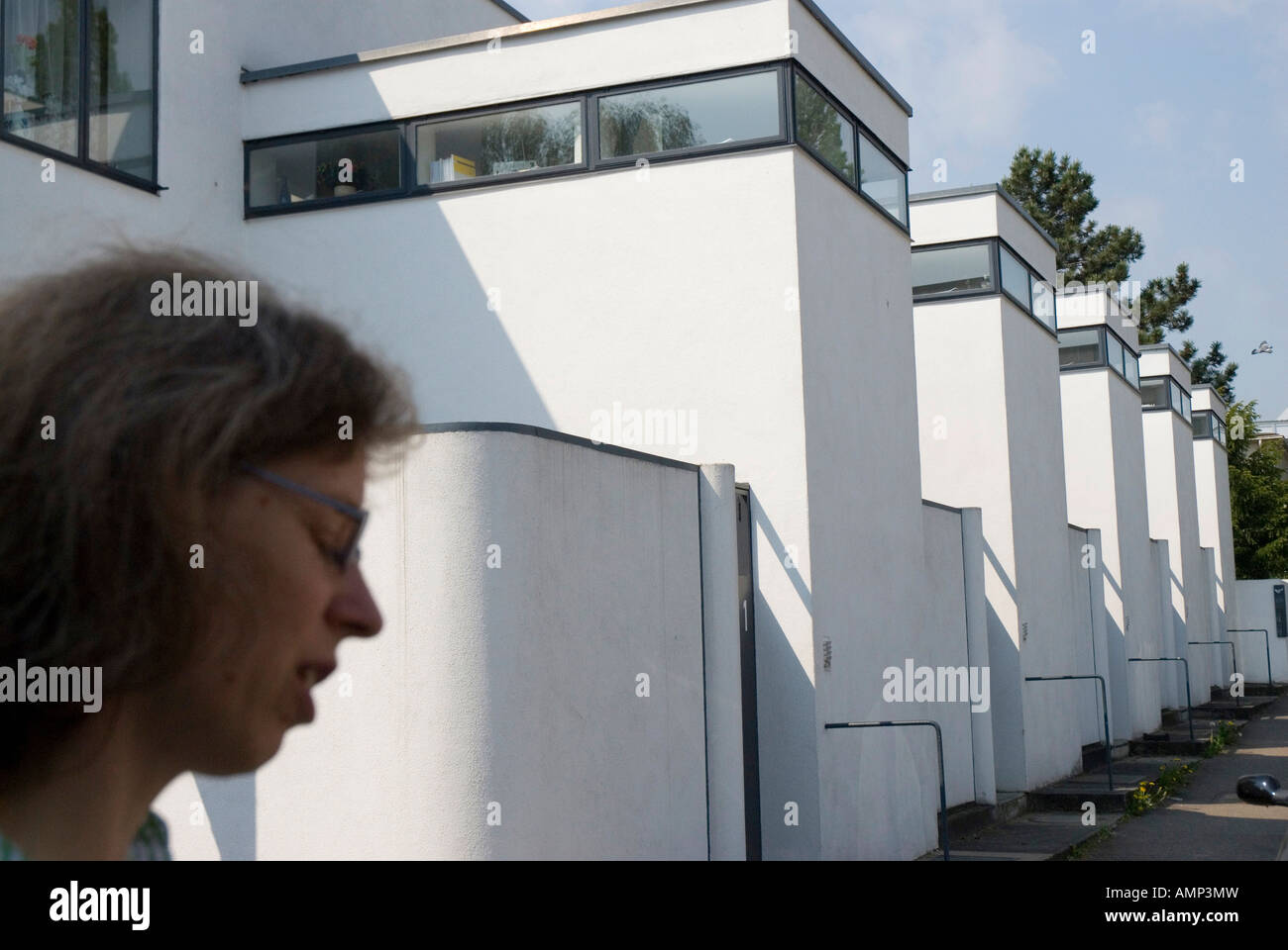 Houses in the Weissenhofmuseum STUTTGART Germany Year 2007 Stock Photo ...