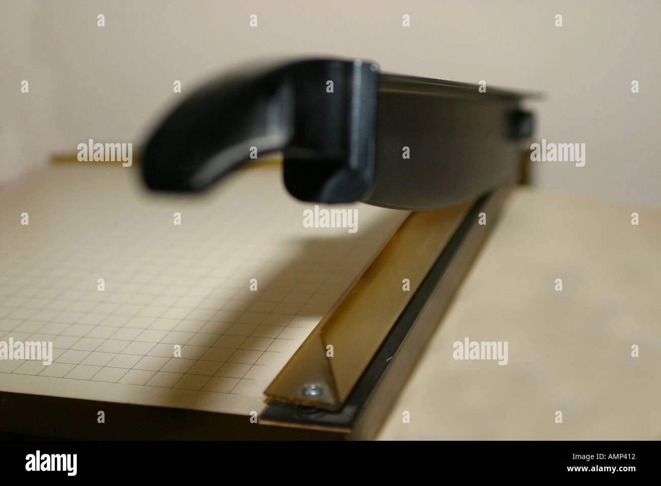 In the office paper cutter Stock Photo - Alamy