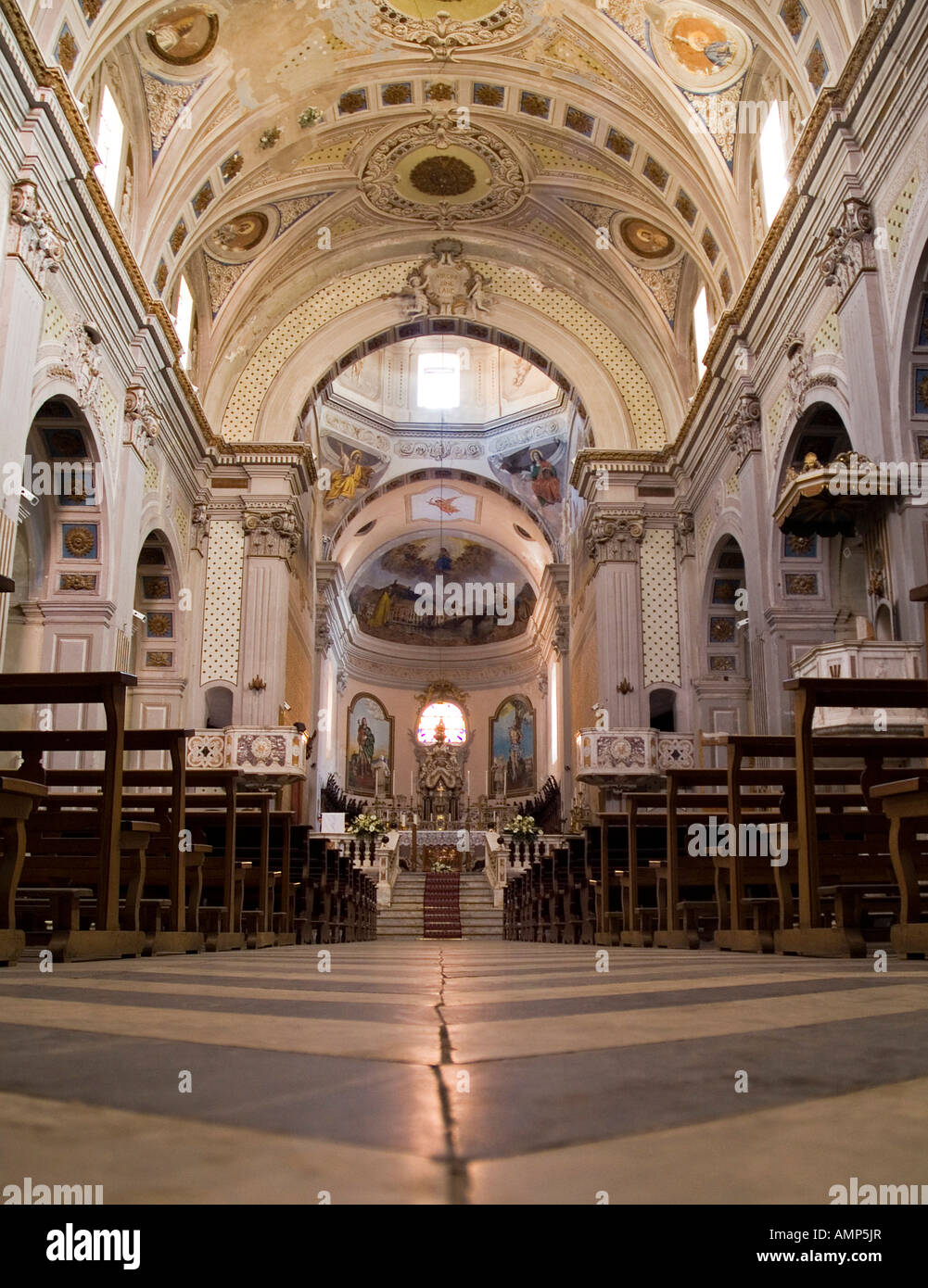 dh Cathedral of Bosa BOSA SARDINIA Inside cathedral main hall interior ...