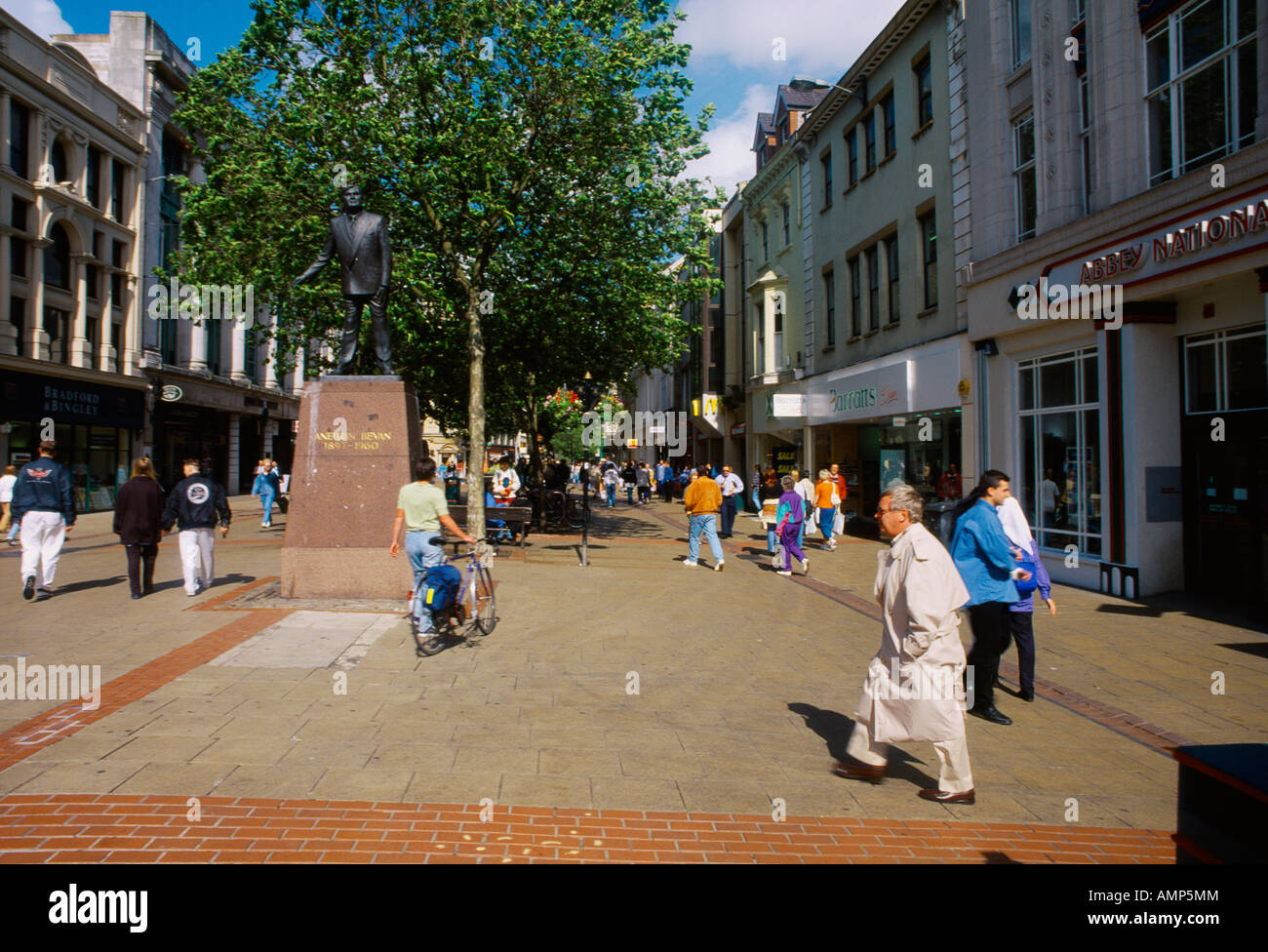 Cardiff Wales Aneurin Bevan Statue City Centre Stock Photo - Alamy