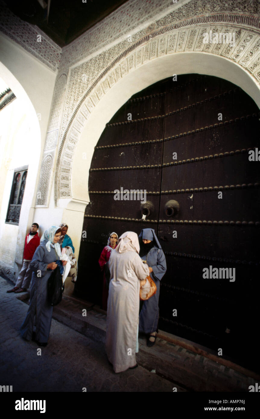 Fes Morocco Mosque Entrance Stock Photo - Alamy