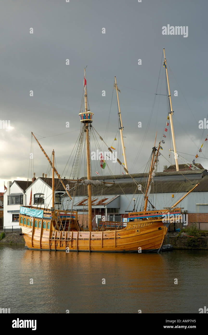 John Cabot's ship Matthew Bristol Docks Stock Photo - Alamy