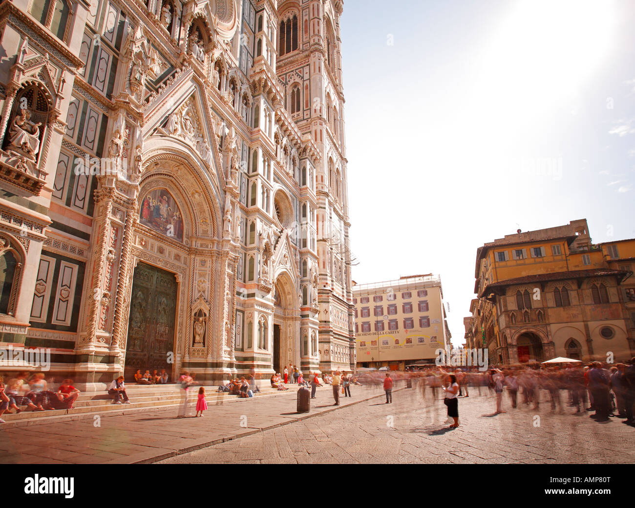 Duomo, Cathedral square, Piazza del Duomo, Florence, Italy Stock Photo ...