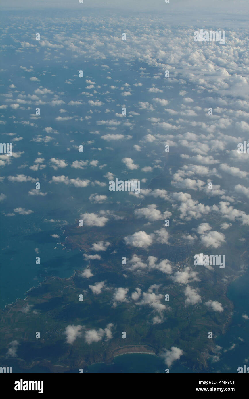 Birds eye View from plane window Stock Photo - Alamy