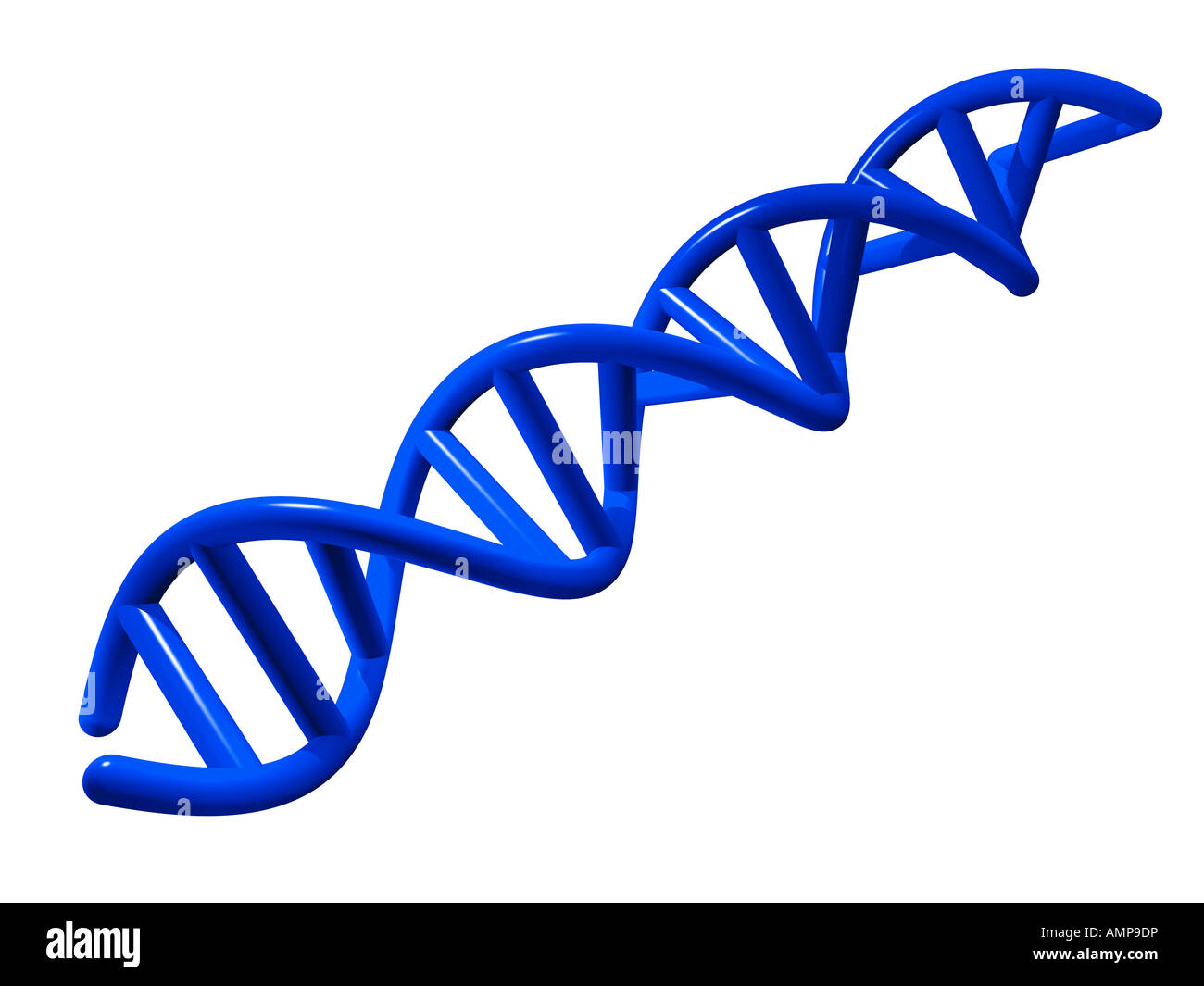 Blue DNA helix Stock Photo - Alamy