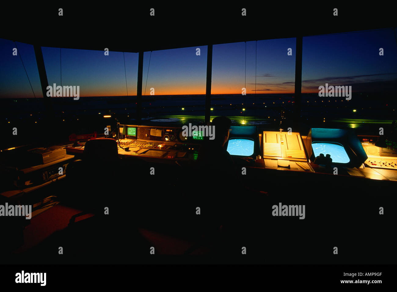 Interior Air Traffic Control Tower High Resolution Stock Photography ...