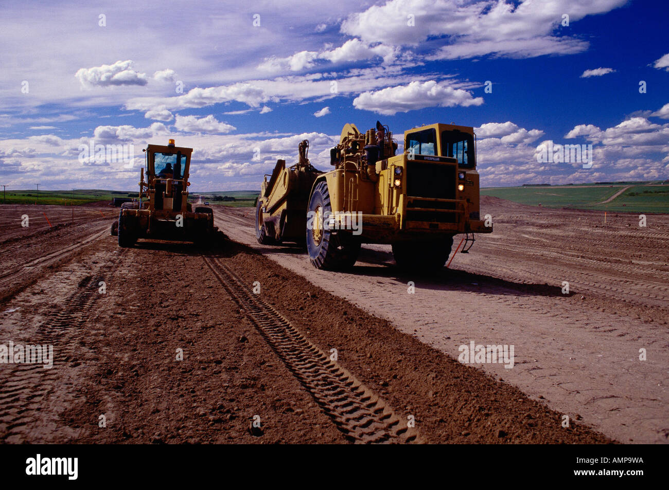 Road Construction, Saskatchewan, Canada Stock Photo - Alamy
