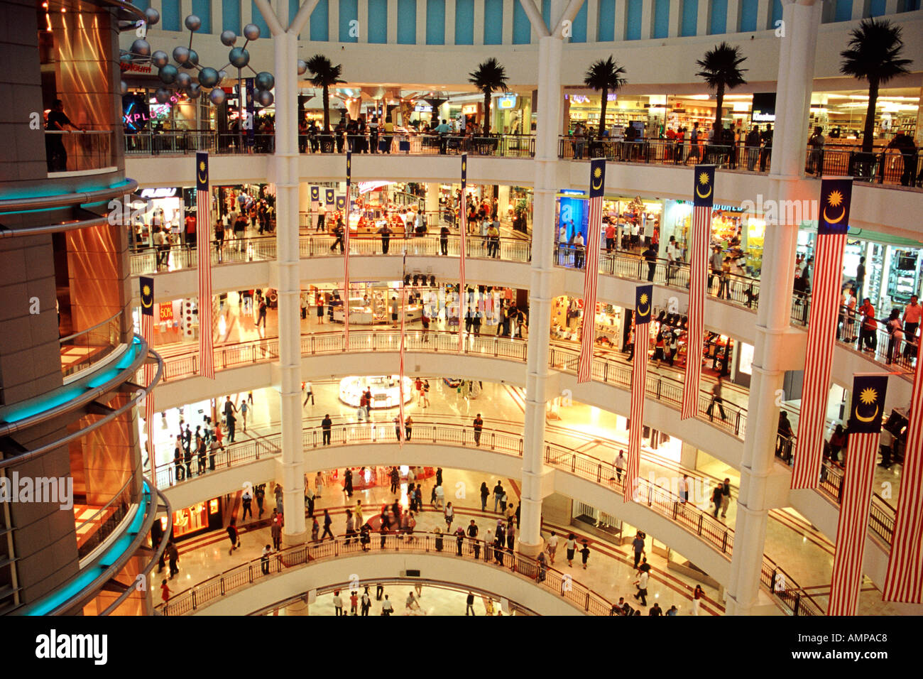 An interior view of the KLCC shopping centre which is under the ...