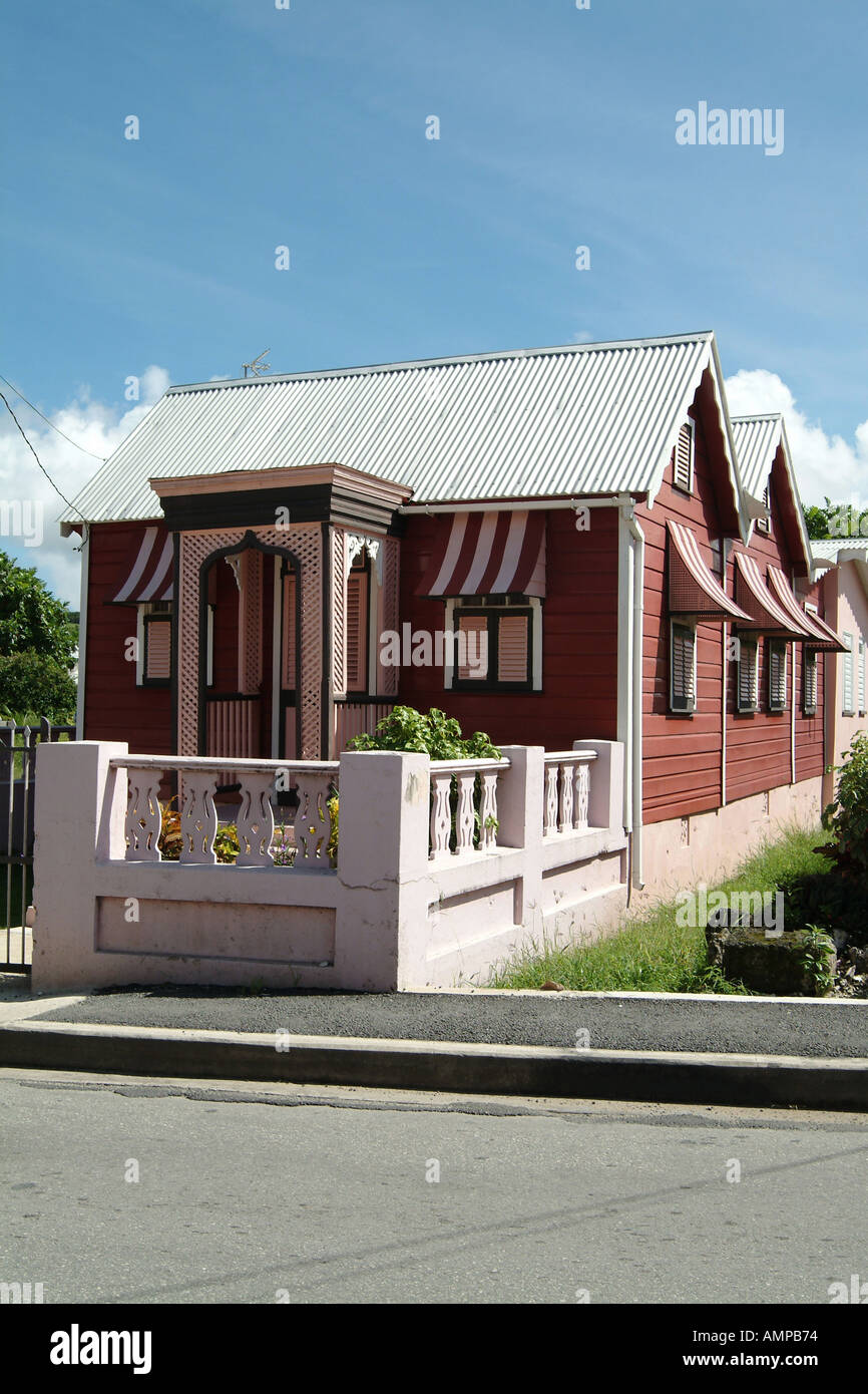 Chattel house Barbados Stock Photo - Alamy
