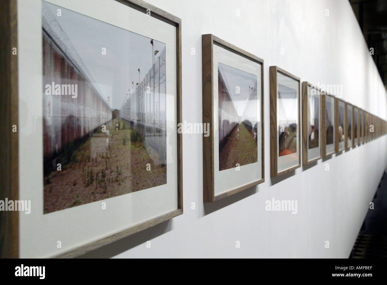 Magnum photographer Donovan Wylie s pictures hanging on the wall at his ...