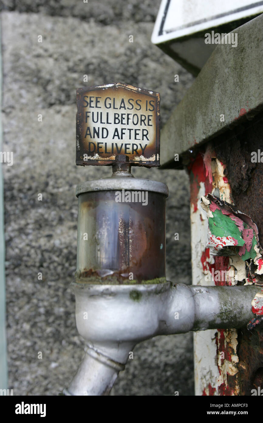 Old rusty petrol pump Stock Photo - Alamy