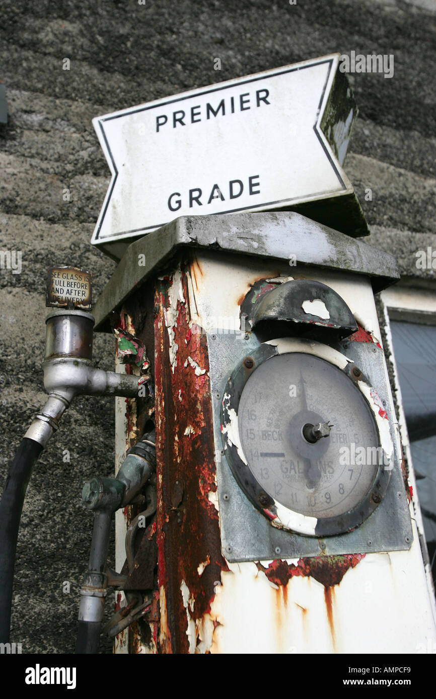 Old rusty petrol pump Stock Photo - Alamy