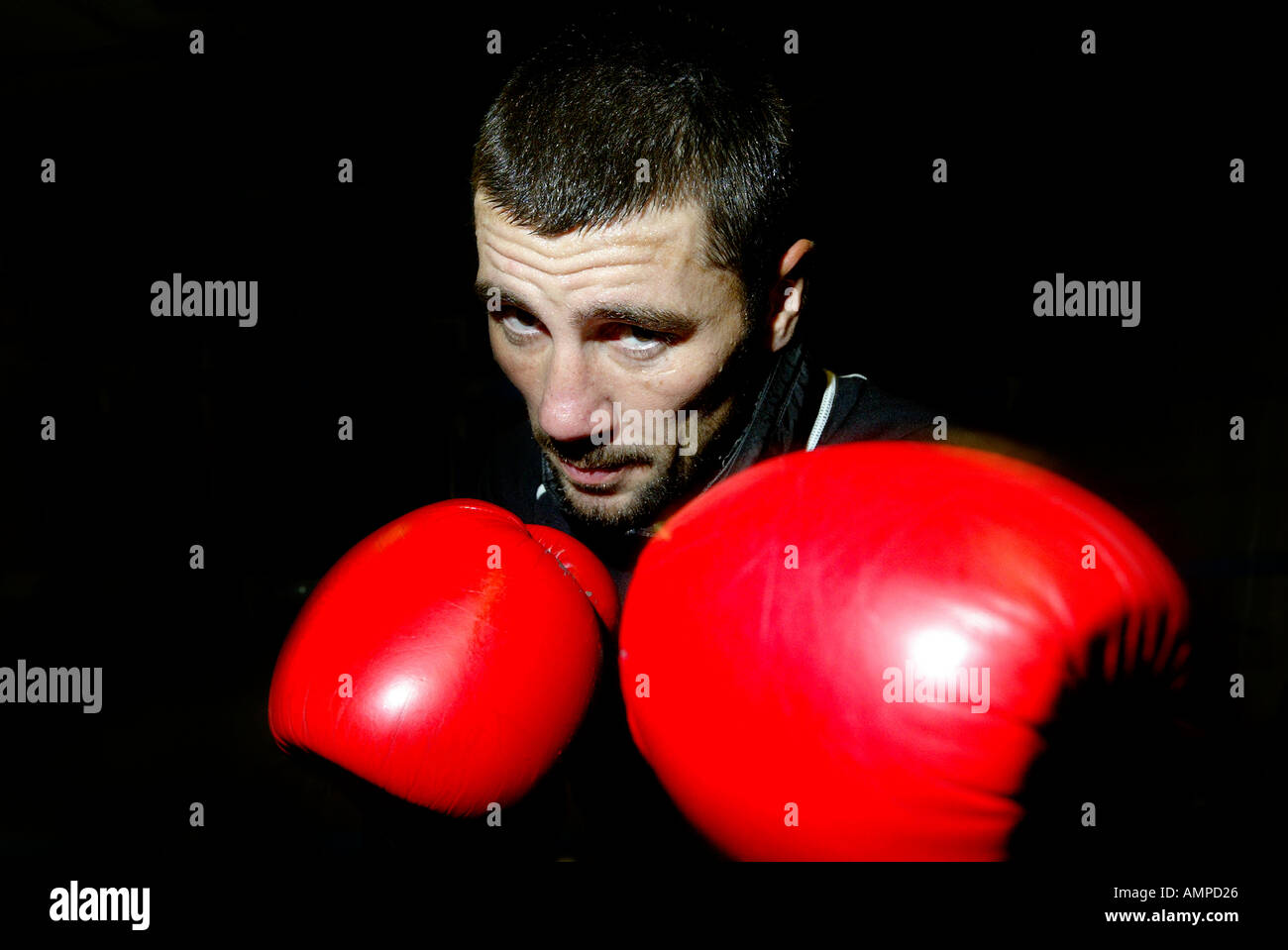 Belfast boxer Wayne McCullough in training at the Albert Foundry in ...