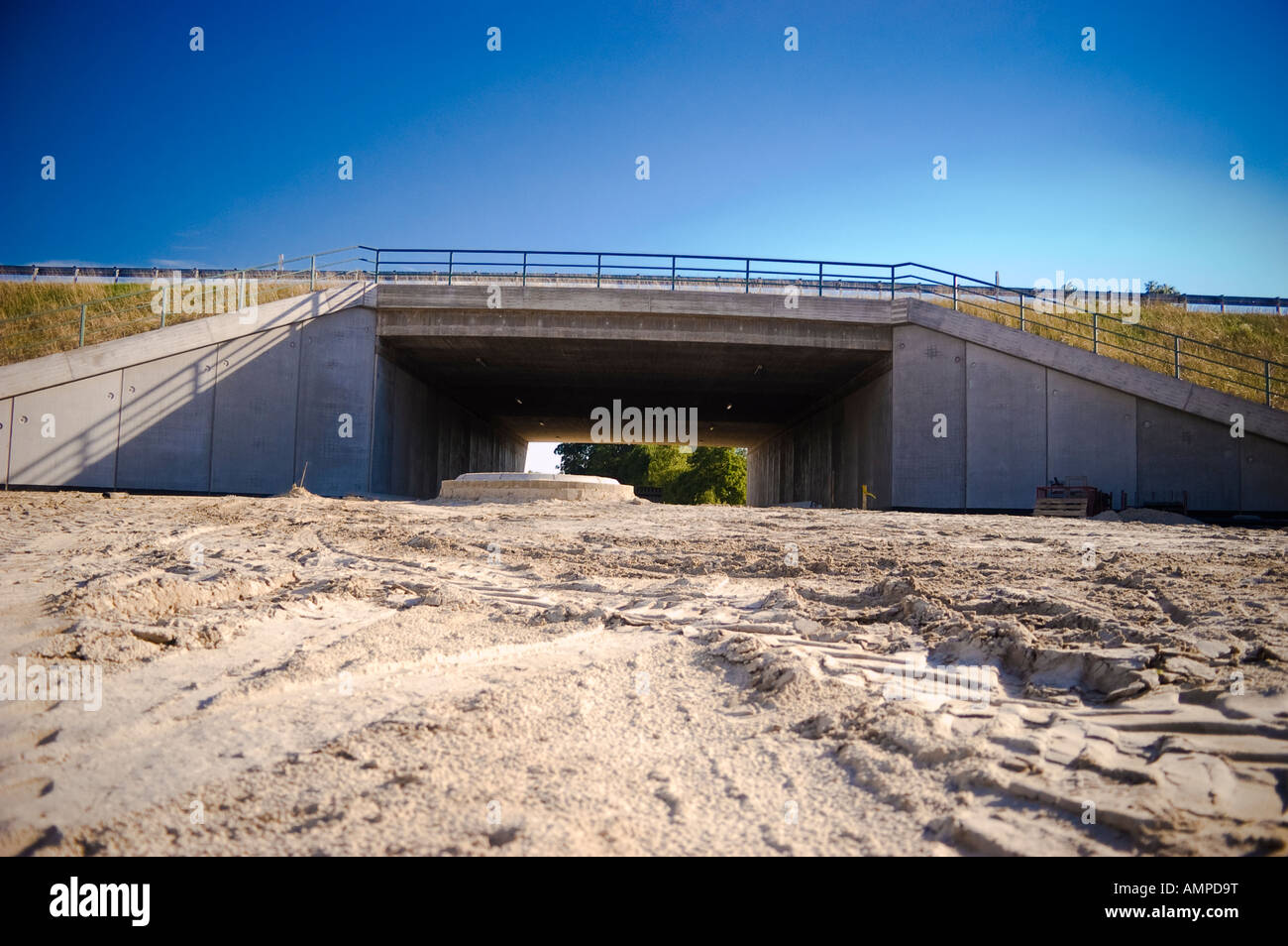 Newly build highway bridge Stock Photo - Alamy