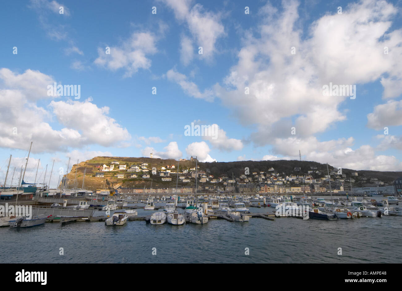 The port at Fecamp Normandy France Stock Photo - Alamy
