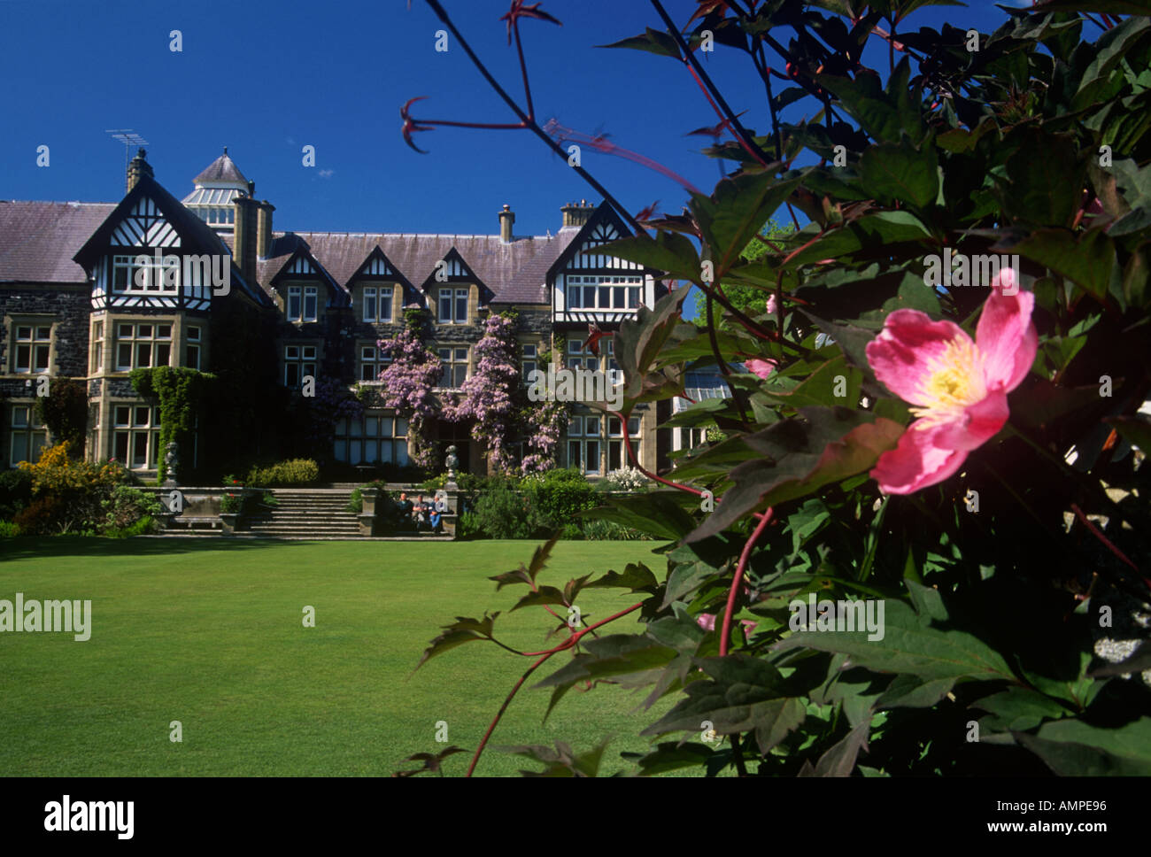 Bodnant Hall Bodnant Gardens Conwy North West Wales Stock Photo - Alamy
