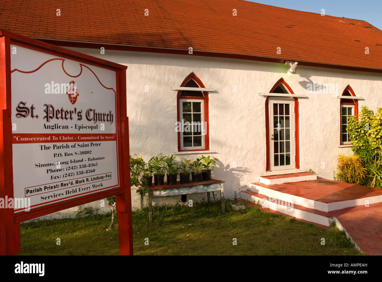 St Peter's Church, Simms, Long Island, Bahamas Stock Photo - Alamy