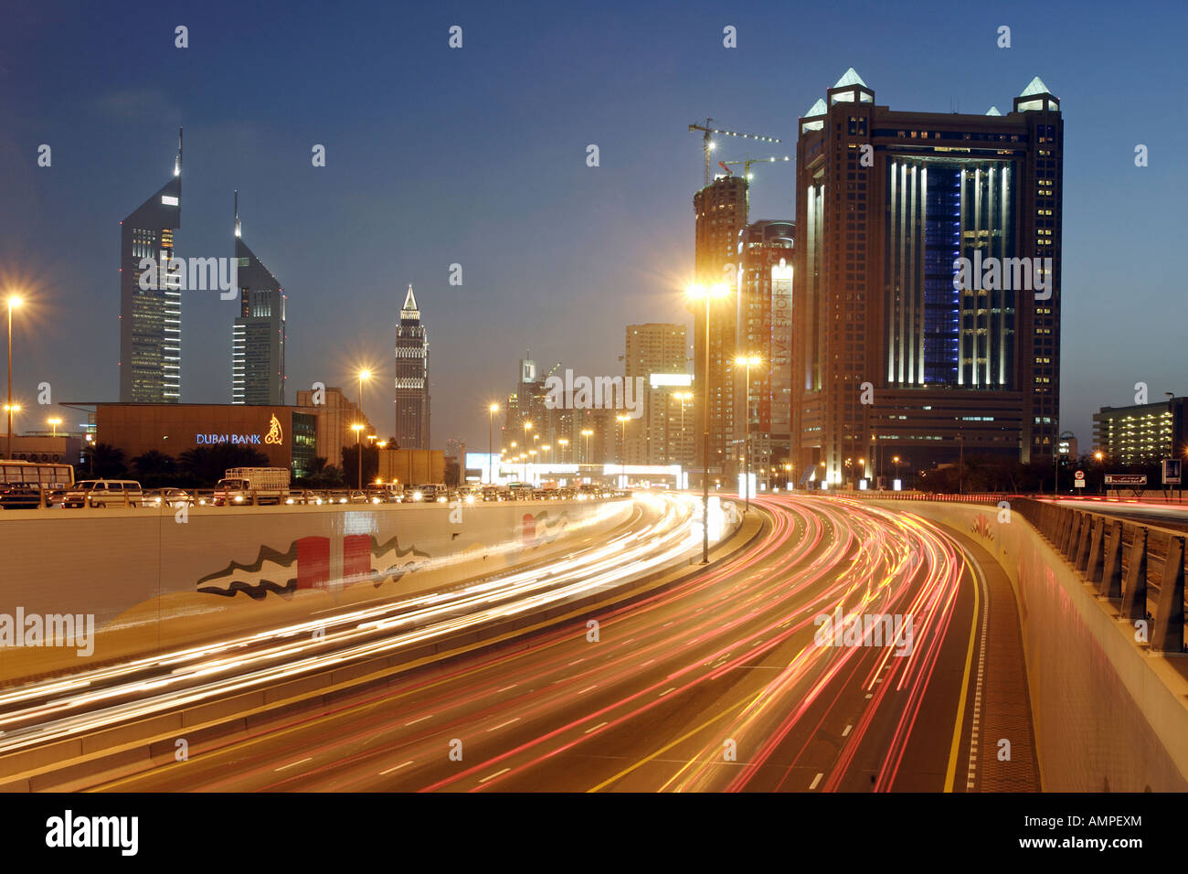 Dubai road traffic jam hi-res stock photography and images - Alamy