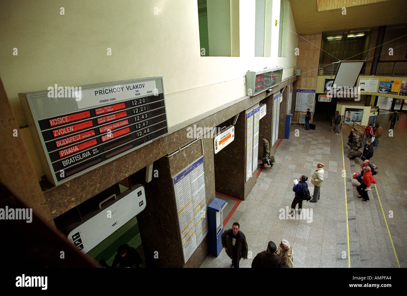 Interior of Bratislava Train Station Slovakia Stock Photo - Alamy