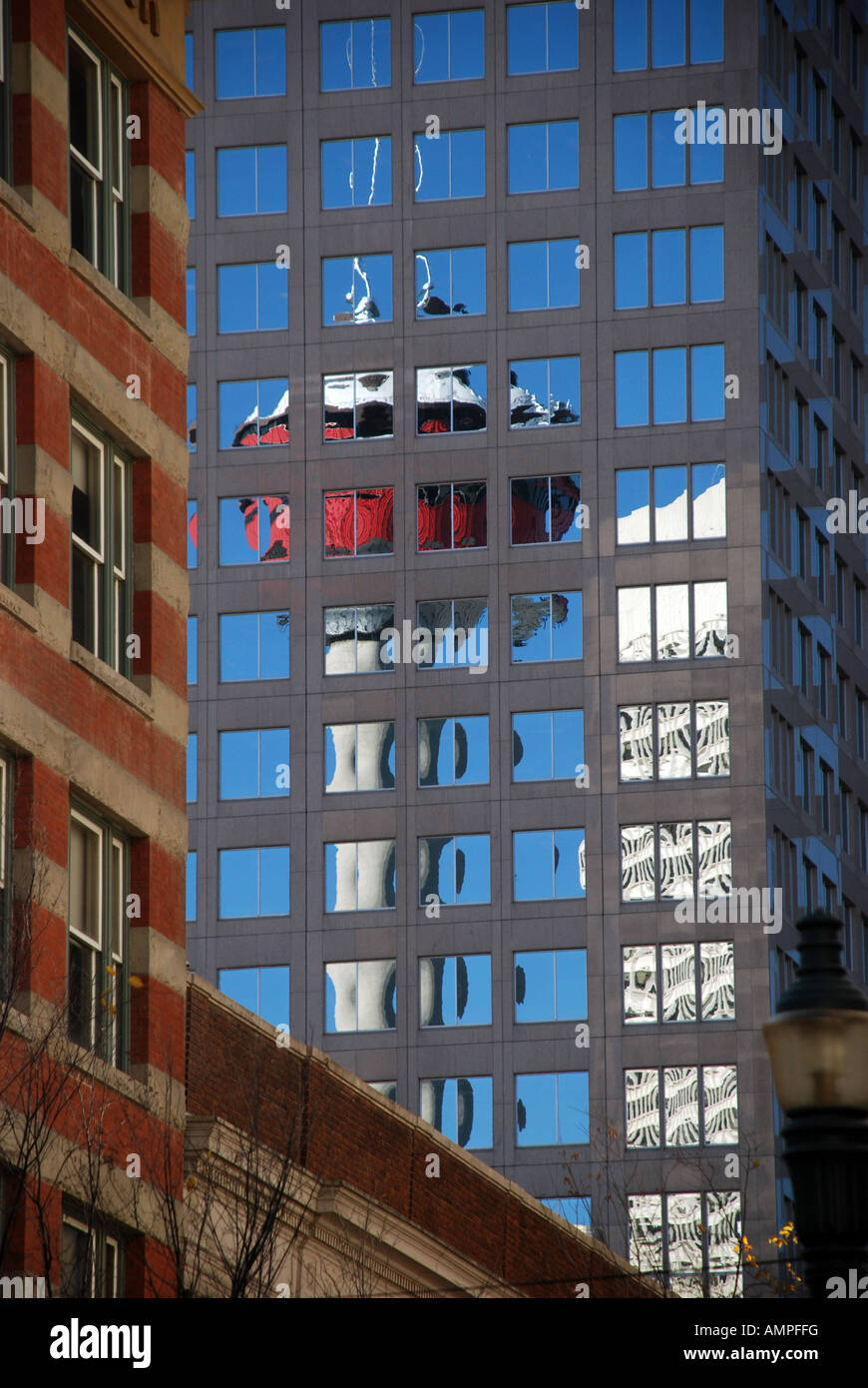 Reflection of a tower Stock Photo - Alamy