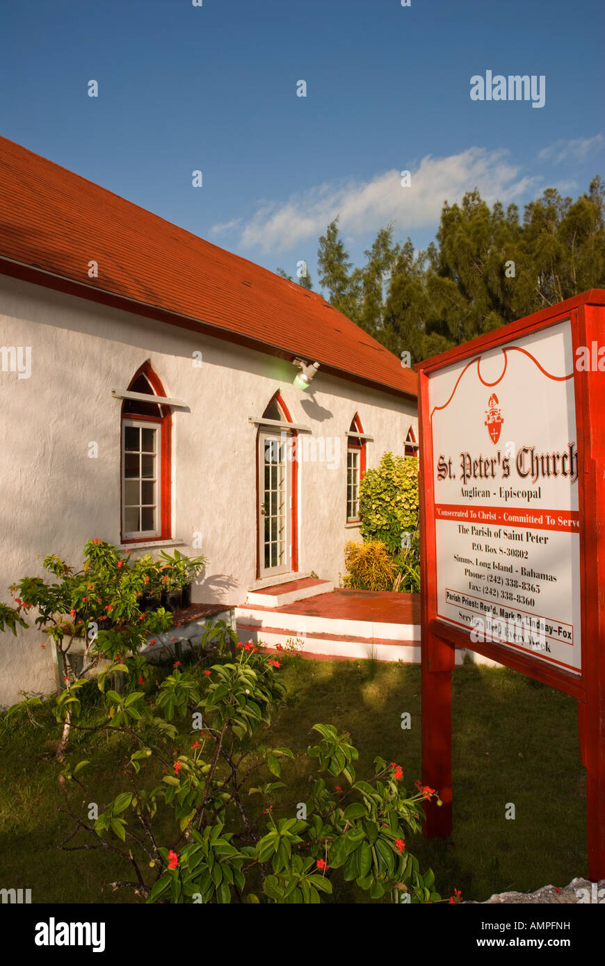 St Peter's Church, Simms, Long Island, Bahamas Stock Photo - Alamy