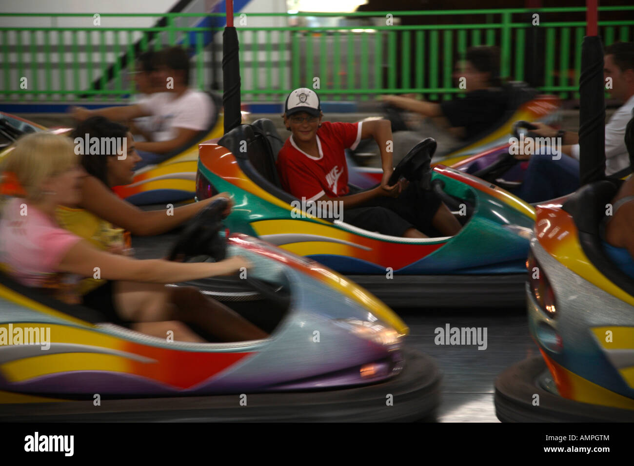Dodgem Cars Funfair Nettuno Park Catania Sicily Italy Stock Photo - Alamy