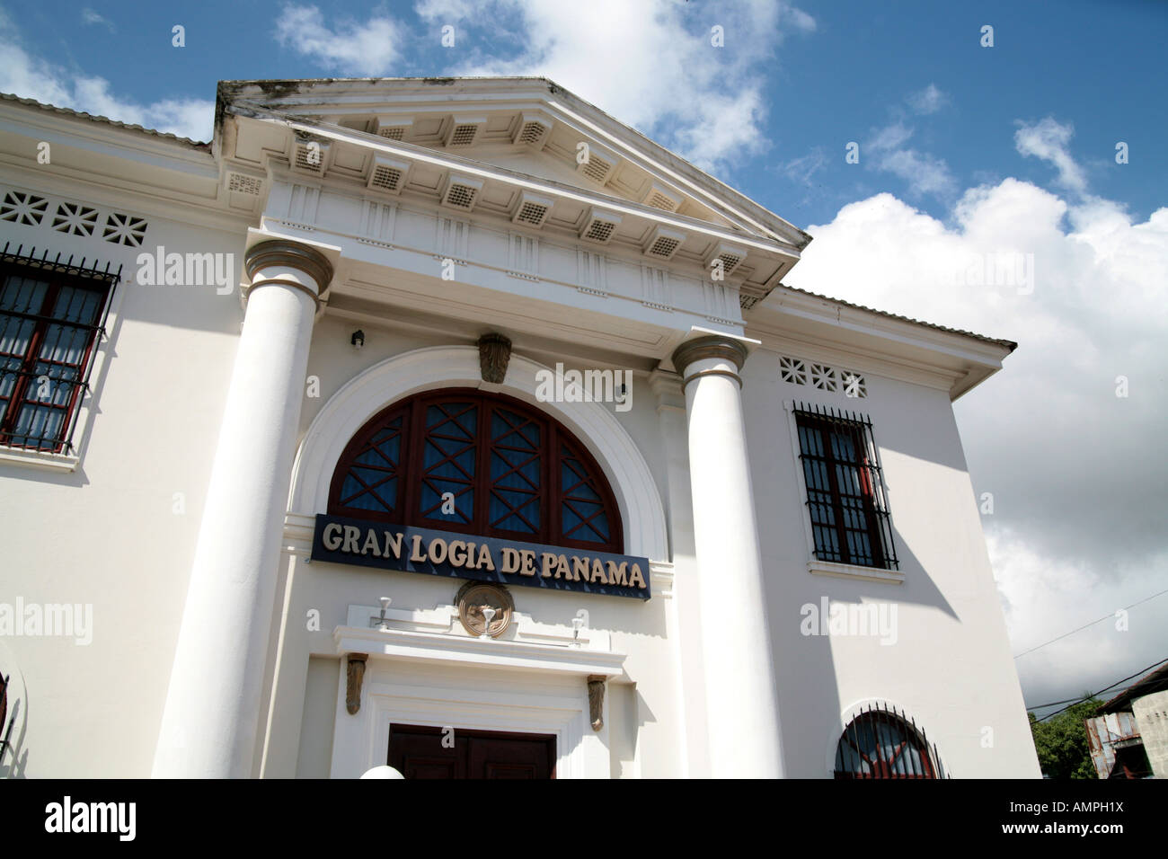 The Logia de Panama historic building at el Casco Antiguo at Panama ...