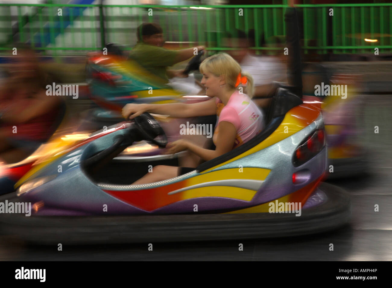 Dodgem Cars Funfair Nettuno Park Catania Sciliy Italy Stock Photo - Alamy