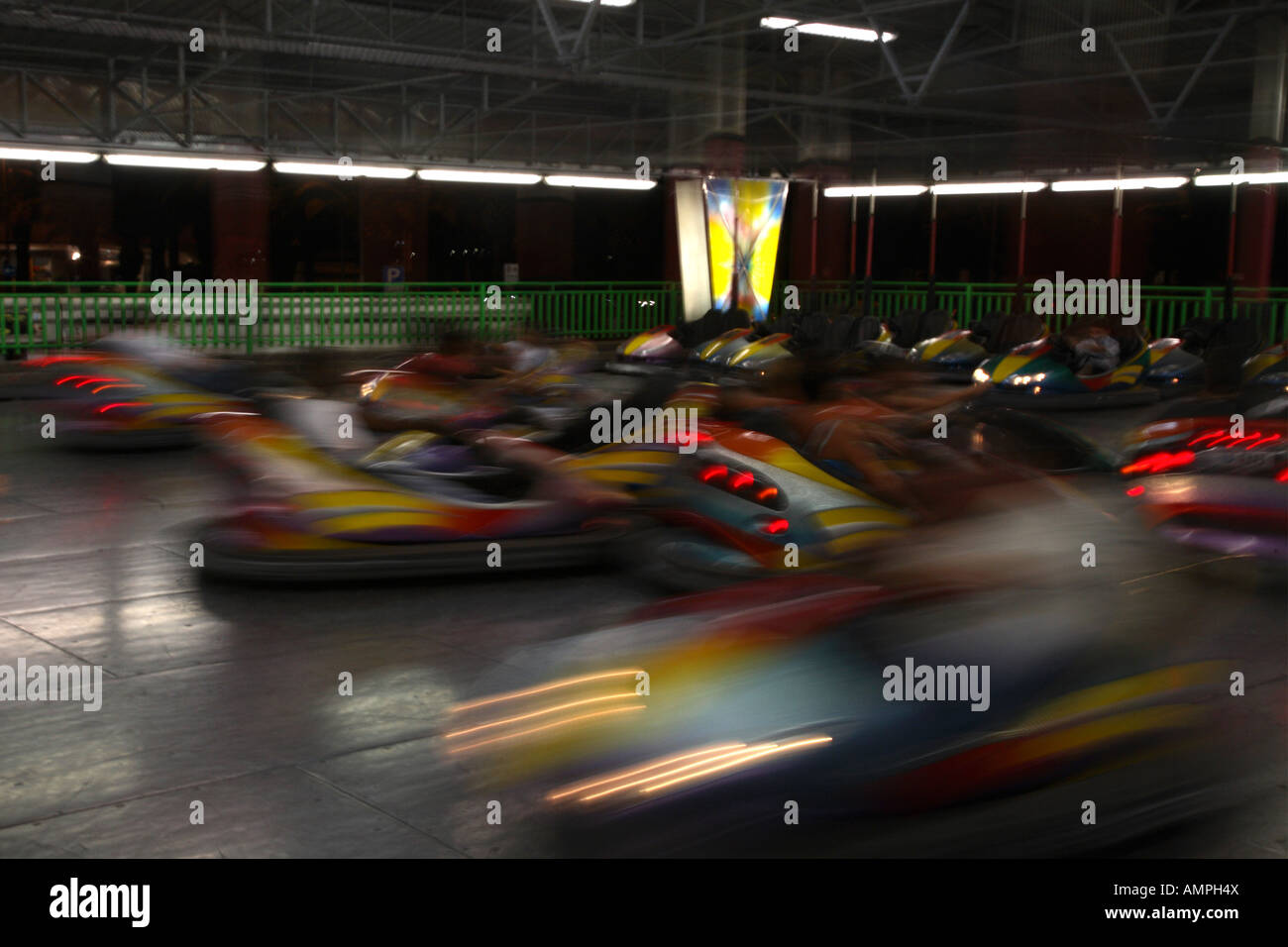 Dodgem Cars Funfair Nettuno Park Catania Sciliy Italy Stock Photo - Alamy